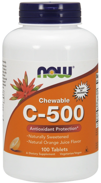 NOW Vitamin C-500 Chewables – 7 Point Nutrition